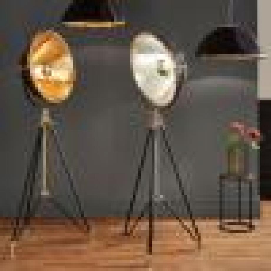 Ibiza black and polished steel large feature floor light | The Urban ...
