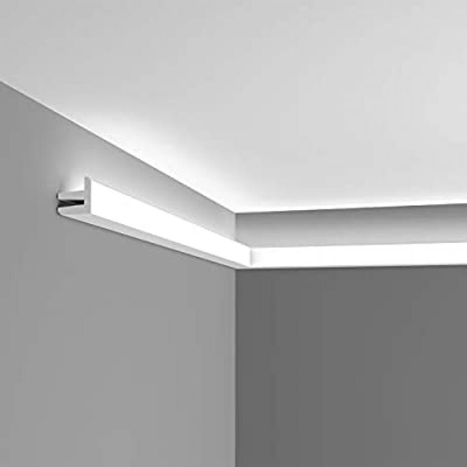 Surface wall mounted LED tape coving 2000mm | The Urban Lighting Collection